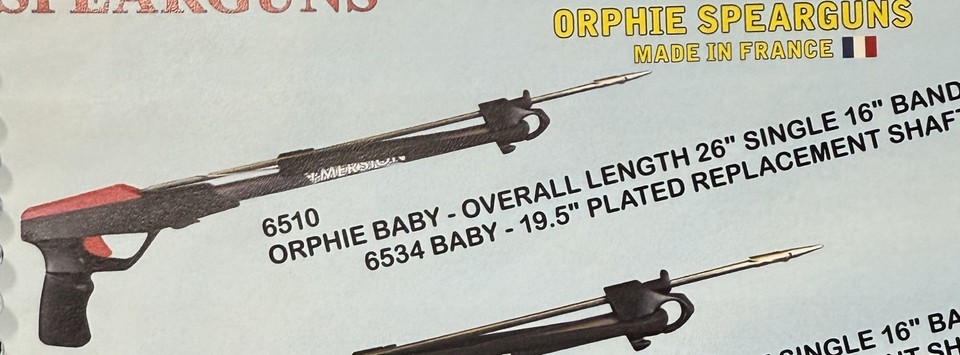 Immersion Speargun 35cm Orphie Spearfishing Scuba Diving Speargun ...