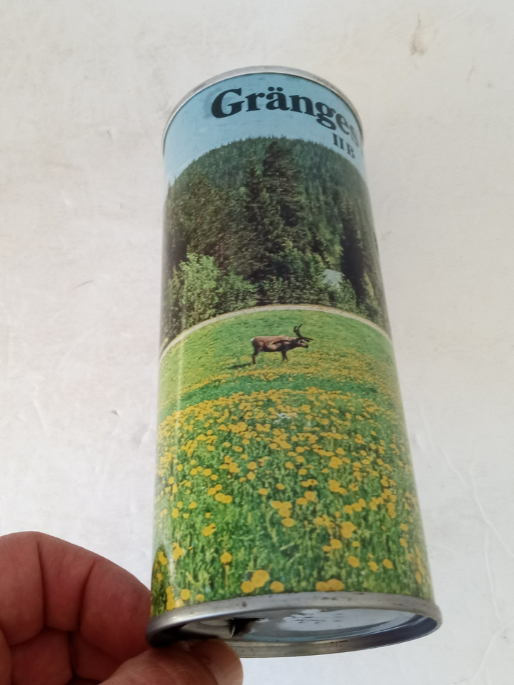 GRANGES FATOL IIB 16oz Beer Can Steel Pull Tab SWEDEN 1970s Scenic Set ...