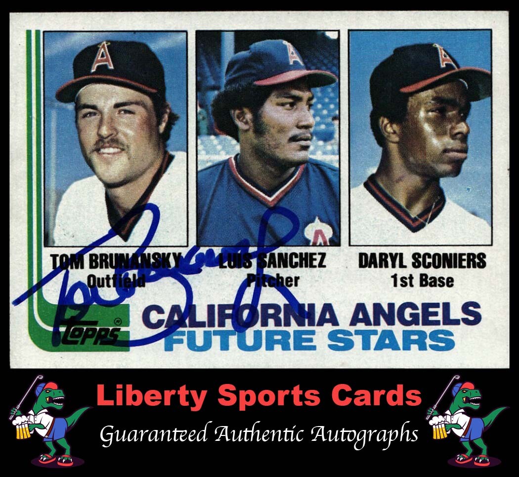 1982 Topps California Angels Future Stars #653 Authentic Autographed ...