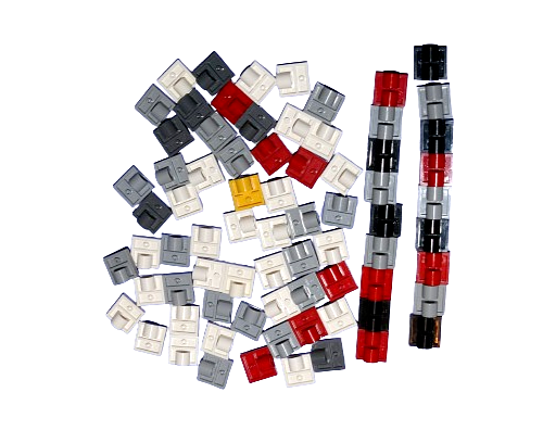 LEGO 2817 modified 2x2 with pin holes, 10247 full cross 80 pc bulk lot ...