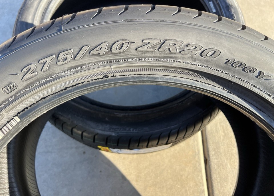 TWO BRAND NEW 275/40ZR20 106Y Pirelli P Zero TPC Spec Chevrolet Camaro ...