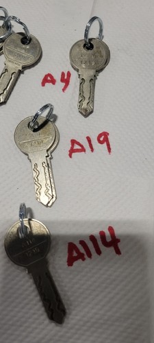 Stanley Vidmar Cabinet Key and Cylinder SL-10 Series 1219 -A 114 | eBay