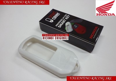 COVER TELECOMANDO SMART KEY SILICONE BIANCO HONDA SH 125 150 300 350 X ...