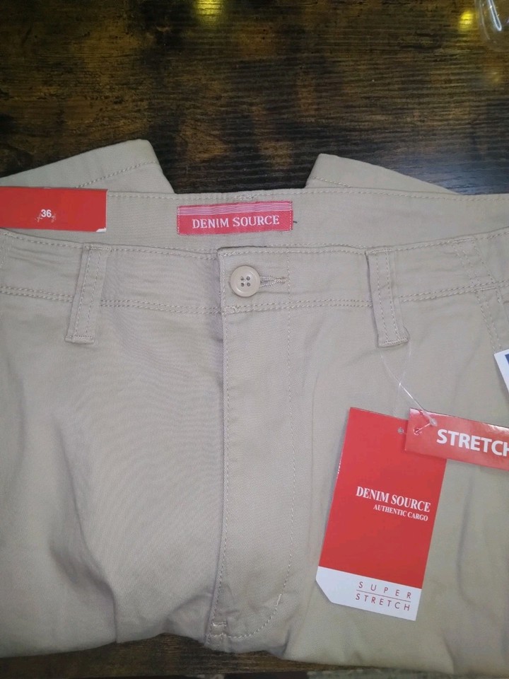 Denim Source Brand Men's Cargo Shorts Size 36 Tan | eBay