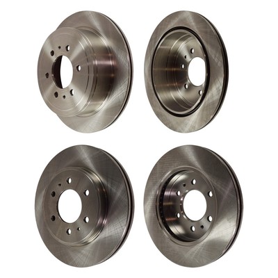 Front and Rear Disc Brake Rotors For 2009 Ford F-150 Four Wheel Drive ...