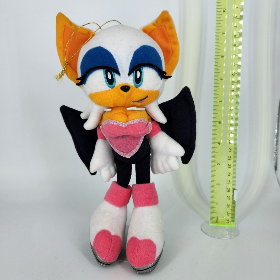 Sonic The Hedgehog Sonic X Plush SEGA 2003 Rouge The Bat EXTREMELY RARE ...