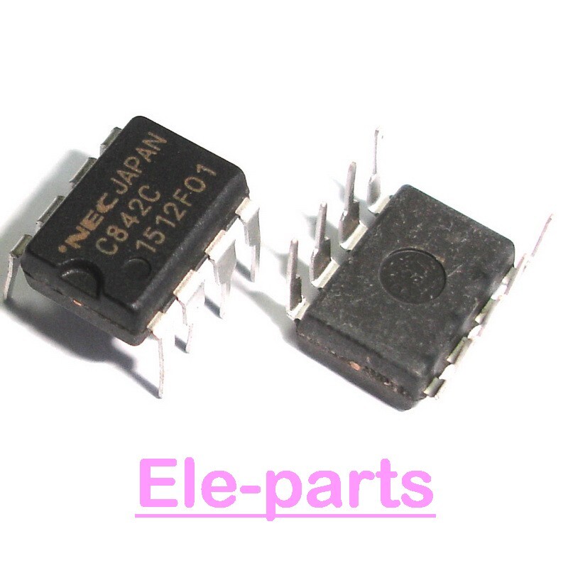 10 PCS UPC842C DIP-8 UPC842 C842C Bipolar Analog Integrated Circuit ...
