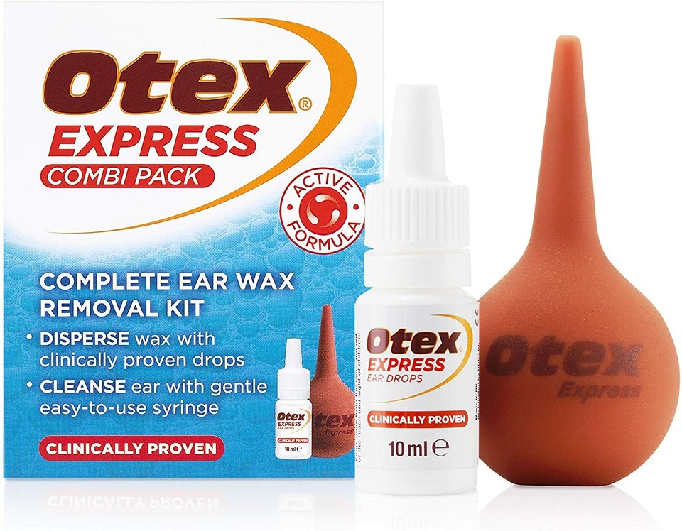 Otex Express Combi Pack - Complete Ear Wax Removal Kit - 10ml ...