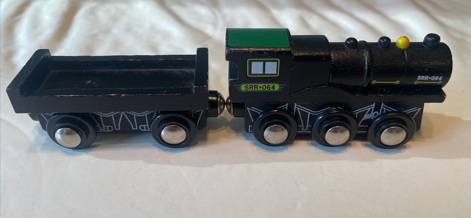 Imaginarium SRR-064 Train Engine And Train Hauler. Wooden Railway. | eBay