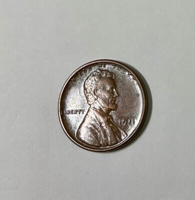1911 S Lincoln Cent sharp coin minimal circulation even Mahogany Brown ...