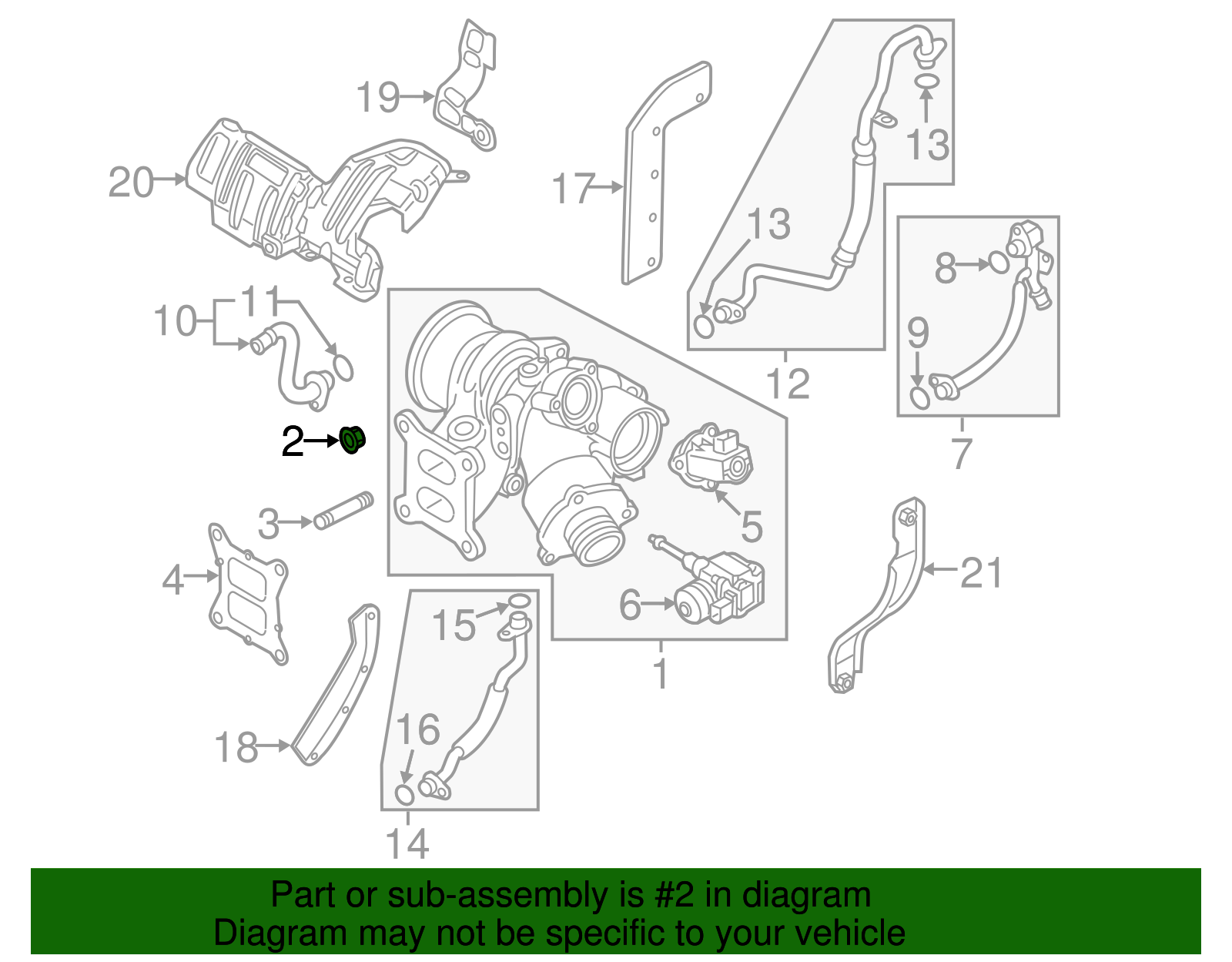 Audi+OEM+2015+A3+Quattro-turbocharger+Lock+Nut+WHT007210 for sale ...