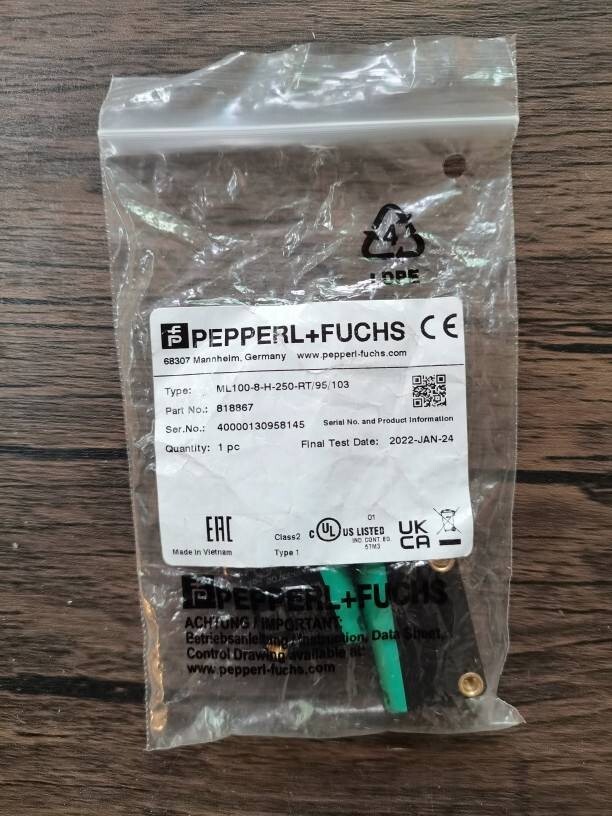 1 pcs PEPPERL+FUCHS ML100-8-H-250-RT/95/103 818867 photoelectric sensor | eBay