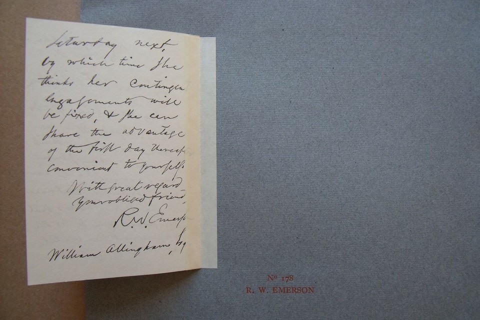 Ralph Waldo EMERSON, facsimile autograph letter...1934 | eBay