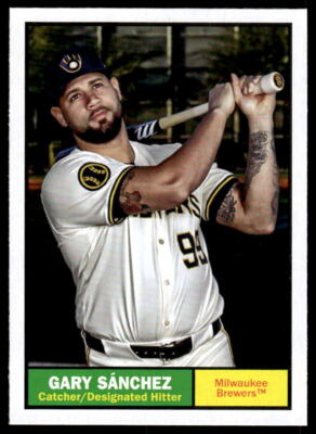 2024 Topps Archives Gary Sanchez #82 1961 Design Milwaukee Brewers ...