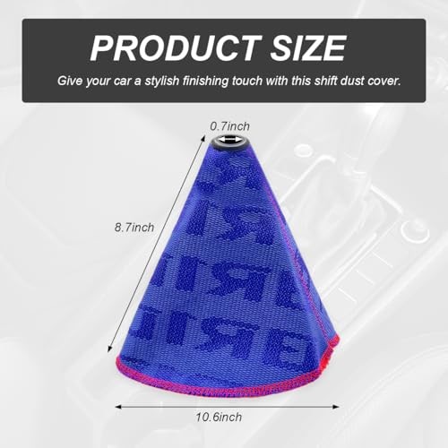 Car Shift Boot Cover, Fabric Shifter Lever Knob Boot Dustproof Cover ...