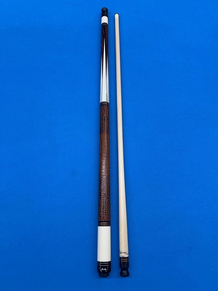 JACOBY CUSTOM POOL CUE 12.75MM 29" ULTRA SHAFT COCO-WHITE JUMA LEATHER | eBay