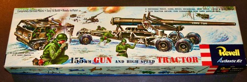 REVELL H-523:198 "S" KIT 155MM LONG TOM GUN AND HIGH SPEED TRACTOR ...