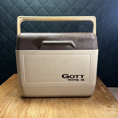 Gott Tote 6 Personal Cooler Ice Chest Brown/Tan Retro Vintage Model ...