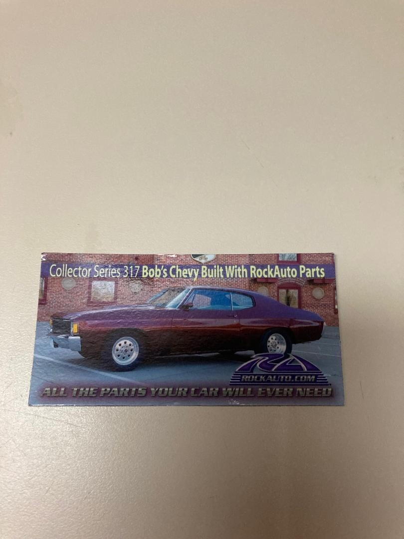 ROCKAUTO COLLECTOR SERIES CAR MAGNET #317 BOB'S CHEVY CHEVROLET ...