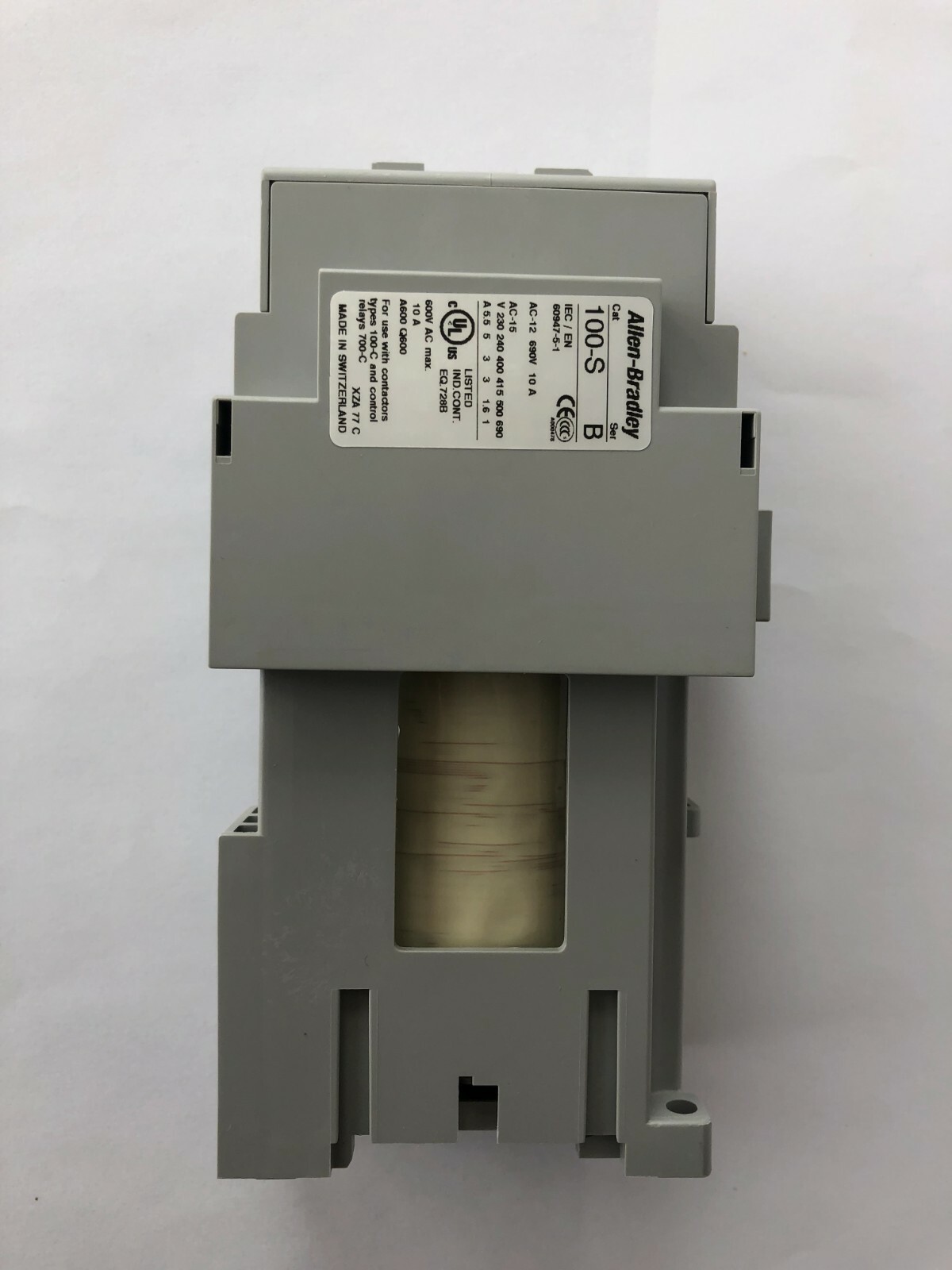 Allen Bradley 100-C30D*00 Series C 30A 3 Pole Contactor with 100-S ...