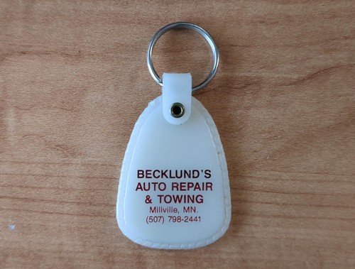 Vintage Becklund's Auto Repair & Towing Millville Minnesota Key Chain ...