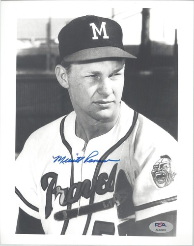 MERRITT RANEW, 1964 MILWAUKEE BRAVES, 8x10, PSA/DNA GEM MINT 10 | eBay