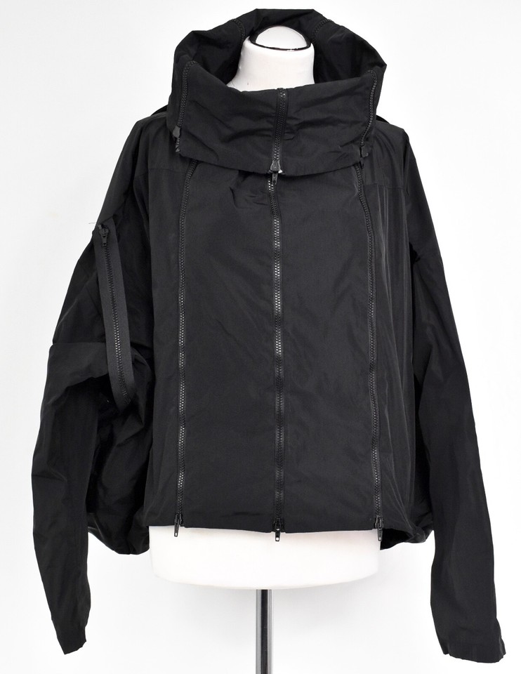 "CREARE 'FAZZ' BLACK STRUCTURED DROP BACK ZIPPER JACKET "ONE SIZE ...