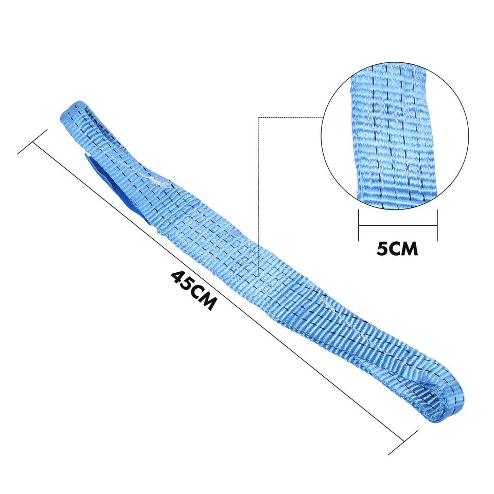 4 x Load Restraint Car Carrying Strap With Loops Wheel Tie Down Towing ...