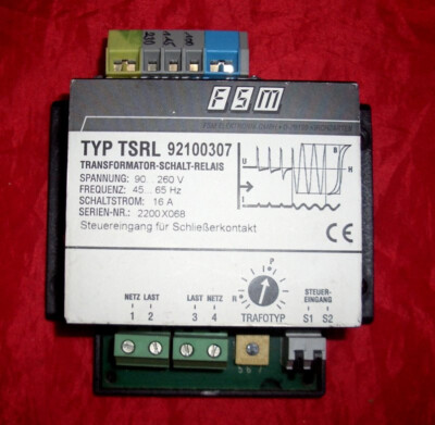 FSM TSRL 92100307 Transformer Relay 90-260 Volt 16 Amp | eBay