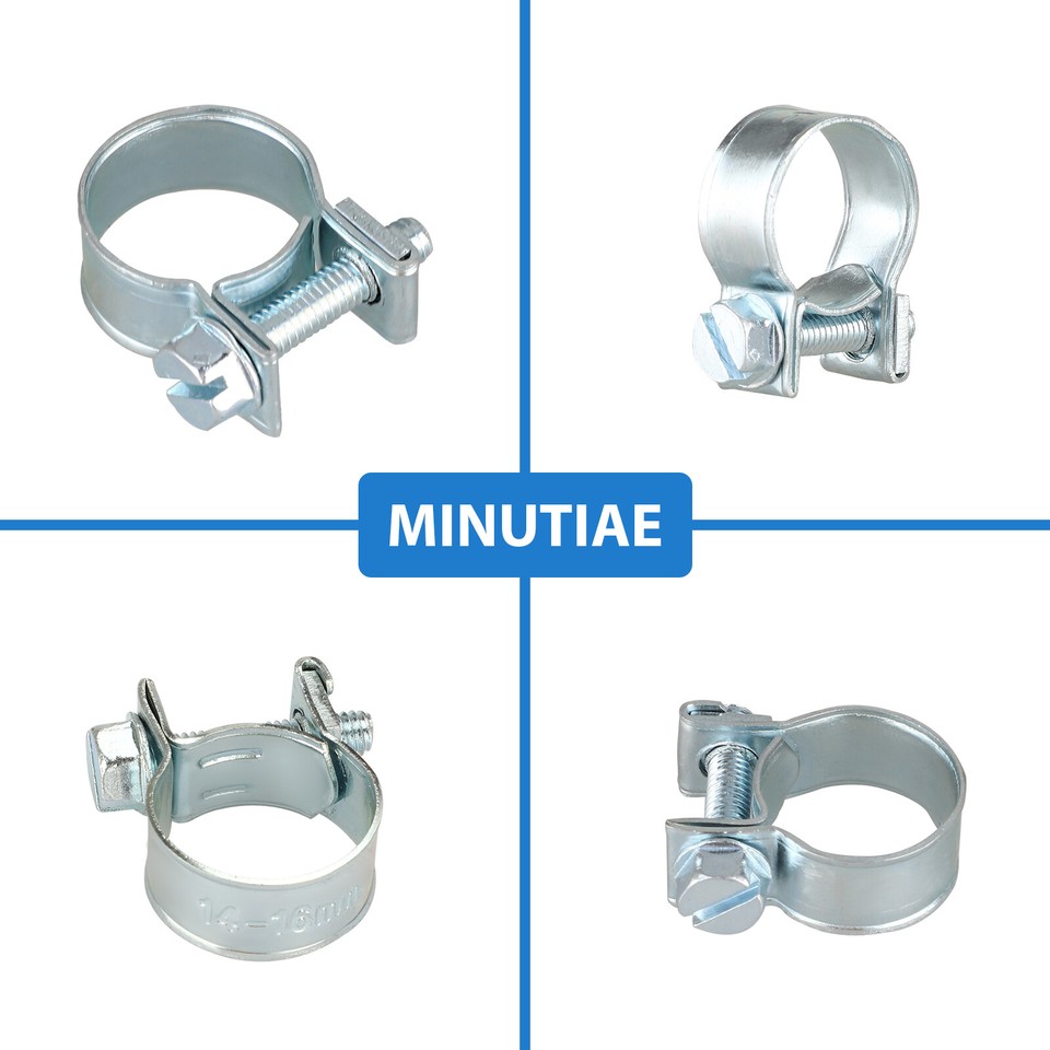 30PCS 1/4" 5/16" 3/8" Fuel Injection Gas Line Hose Clamps Clip Pipe ...