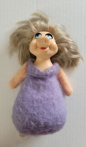 Jim Henson Muppet Doll Miss Piggy Bean Bag Stuffed Toy Vintage Fisher ...