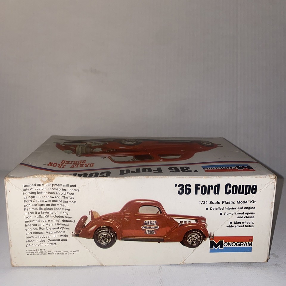 Monogram 36 Ford Coupe Car Model Kit Early Iron Series | eBay
