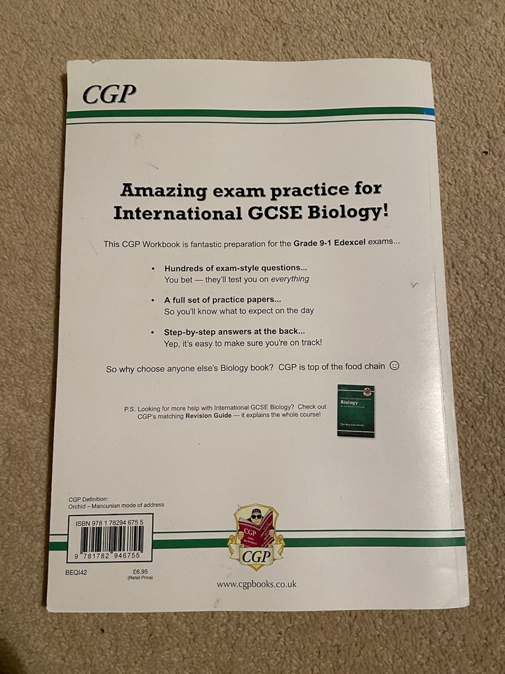 CGP Edexcel IGCSE Biology Textbook | eBay UK