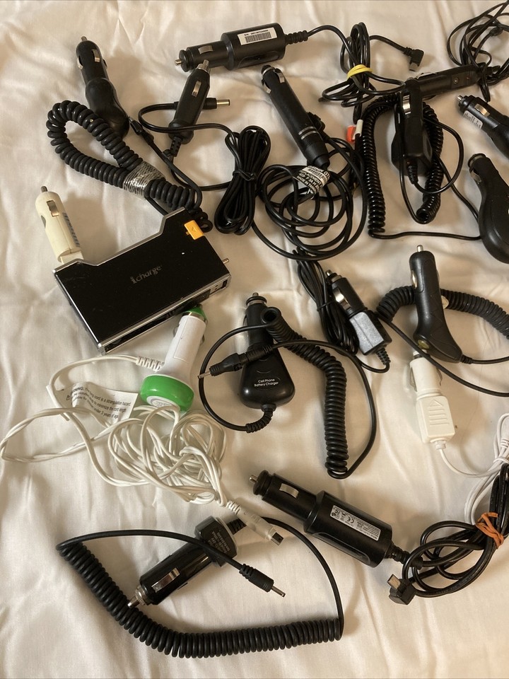LOT of 45 Assorted Car Adapters & Phone Chargers | eBay