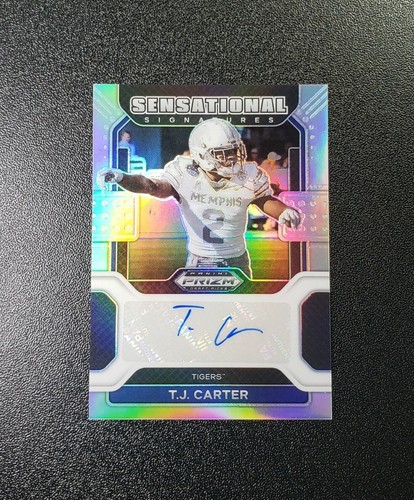 T.J. Carter 2023 Panini Prizm Draft Picks Sensational Signatures #SS ...