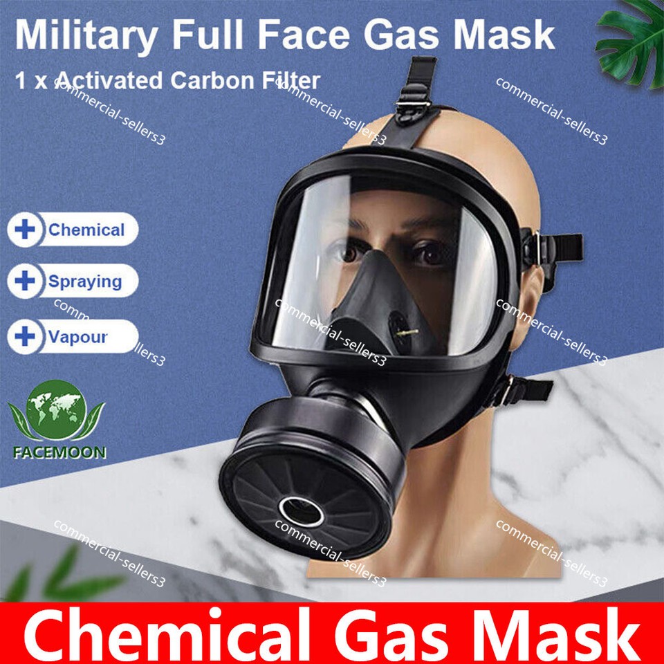 Chemical Gas Mask Full Face Soviet Military Respirator With 1PC 40mm ...