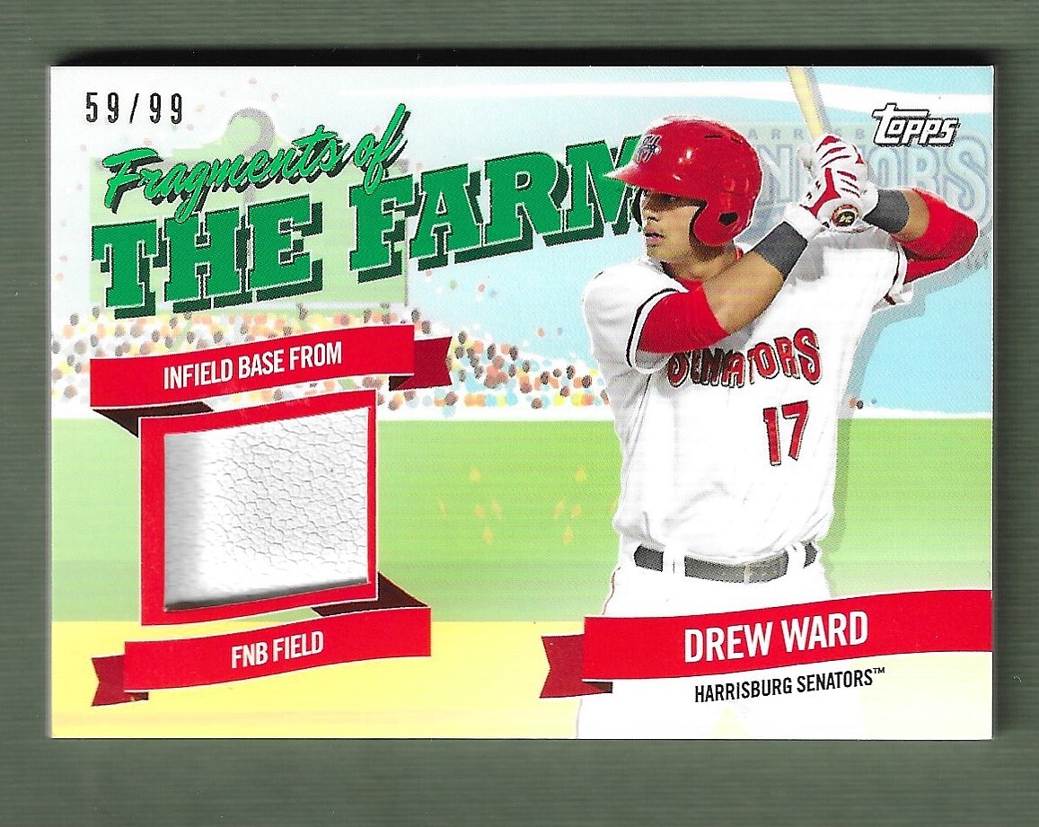 2018 Topps Pro Debut Fragments of the Farm Relics Green #HS Drew Ward ...