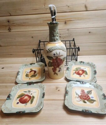 Toscan 6pc Oil Dipping Cruet Set Certified International Pamela ...