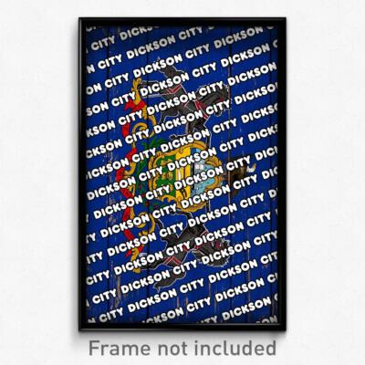 Dickson City Pennsylvania Poster (PA City Souvenir 11x17 Town Print) | eBay