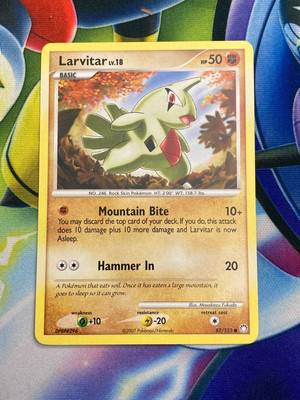 Larvitar Pokemon 87/123 Common Mysterious Treasures - LP | eBay