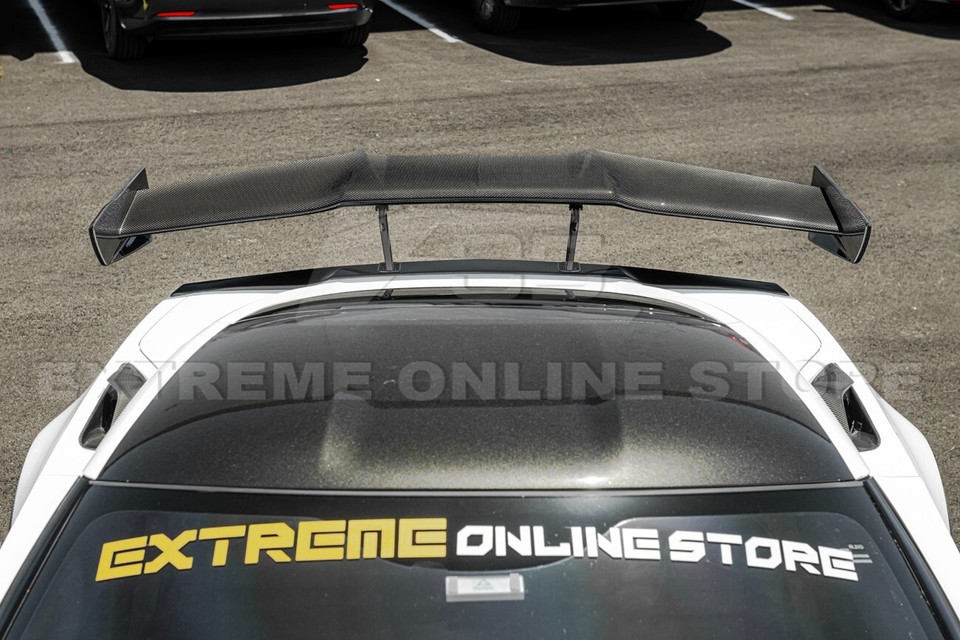 For 14-19 Corvette C7 Z06 | ZR1 Extended Carbon Fiber Rear Trunk Wing ...