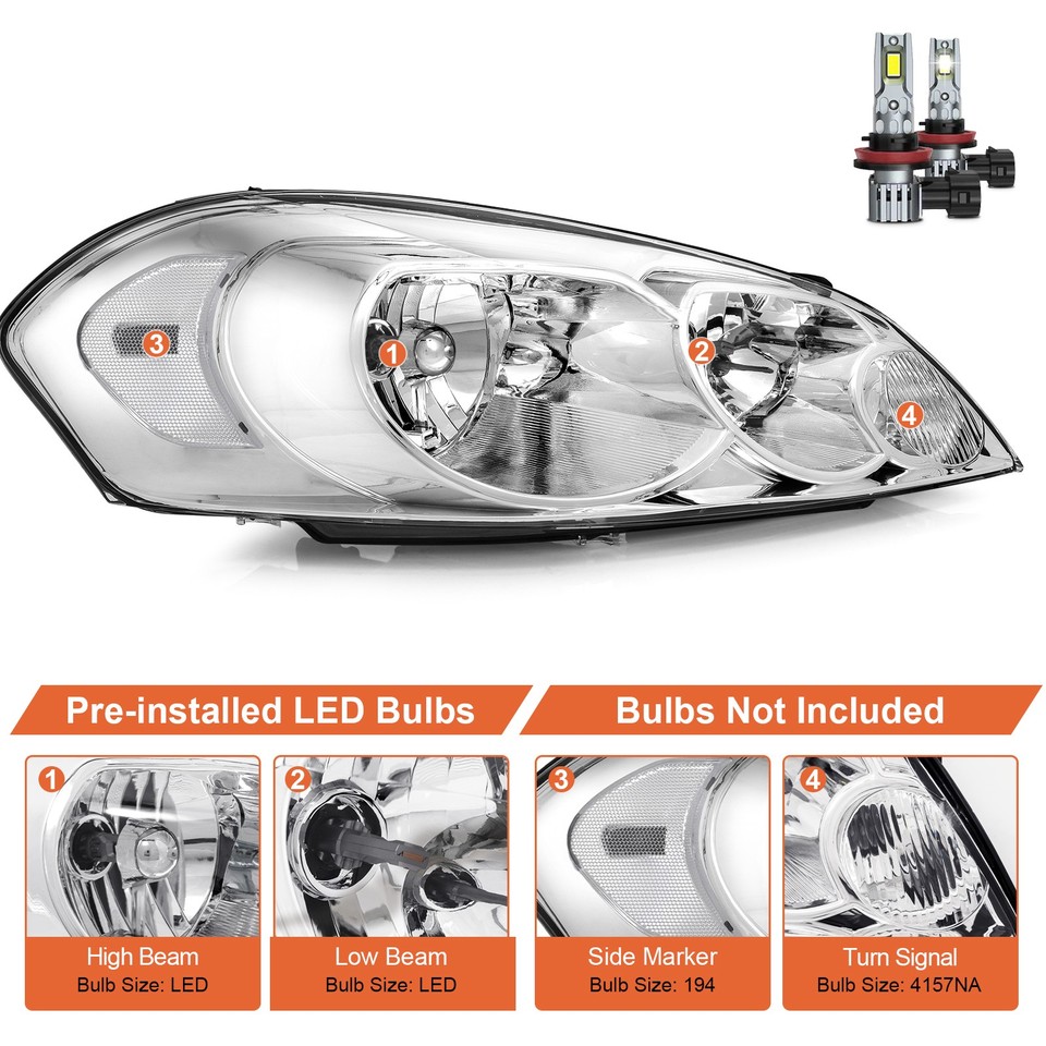 2007 Chevy Impala Headlight Bulb