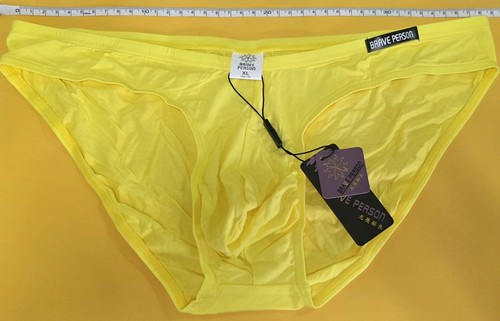 Men's Bikini Underwear Brief Yellow XL | eBay