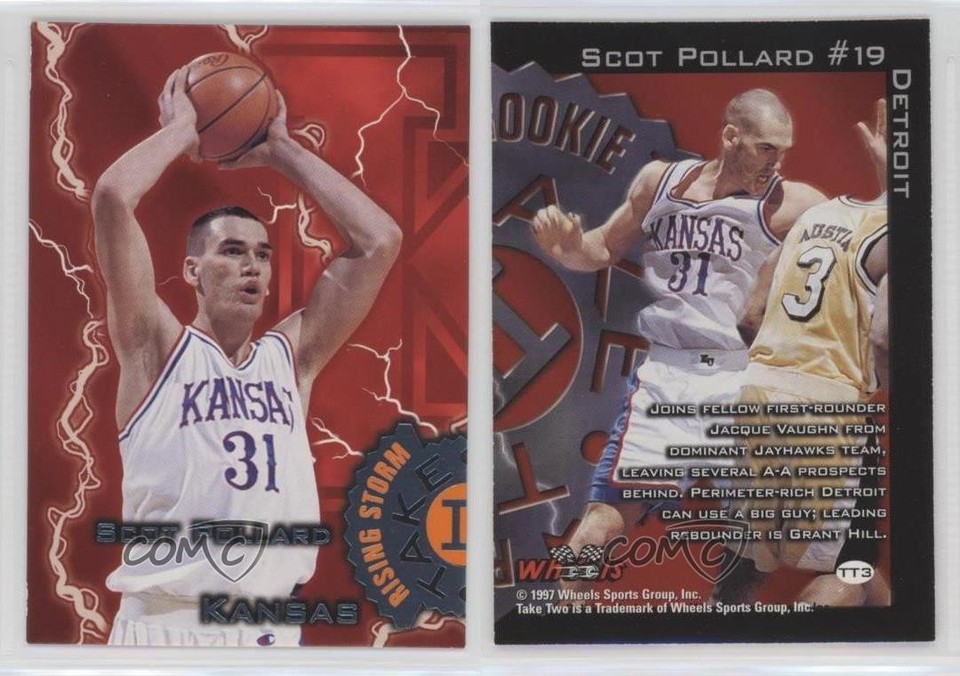 1997 Wheels Rookie Thunder Take II Rising Storm Scot Pollard #TT3 RC ...
