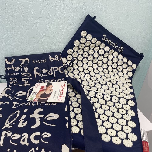 Spoonk Organic Hemp Saffron Red Acupressure Massage Eco Mat for Pain ...