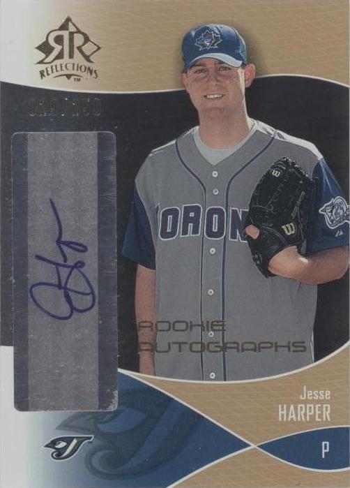 2004 Upper Deck Reflections - Rookie Autographs Jesse Harper #114 Gold ...