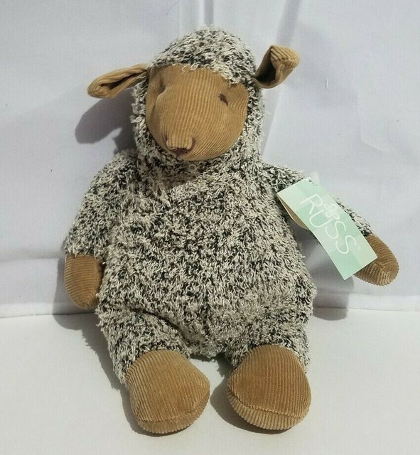 Russ Plush Chester Lamb Stuffed Animal Rolling Meadows 11" Brown Black ...