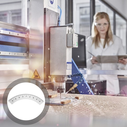 Scale Ruler Plastic Arc Scale Angle Ruler Milling Machine Measuring ...