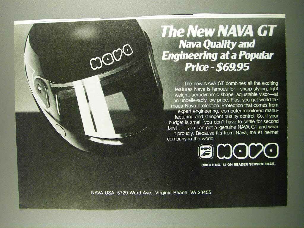 1983 Nava GT Motorcycle Helmet Ad - Quality | eBay