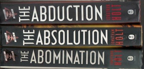 Jonathan Holt Carnivia Trilogy HB/DJ 1st Eds ABDUNCTION ABSOLUTION ...